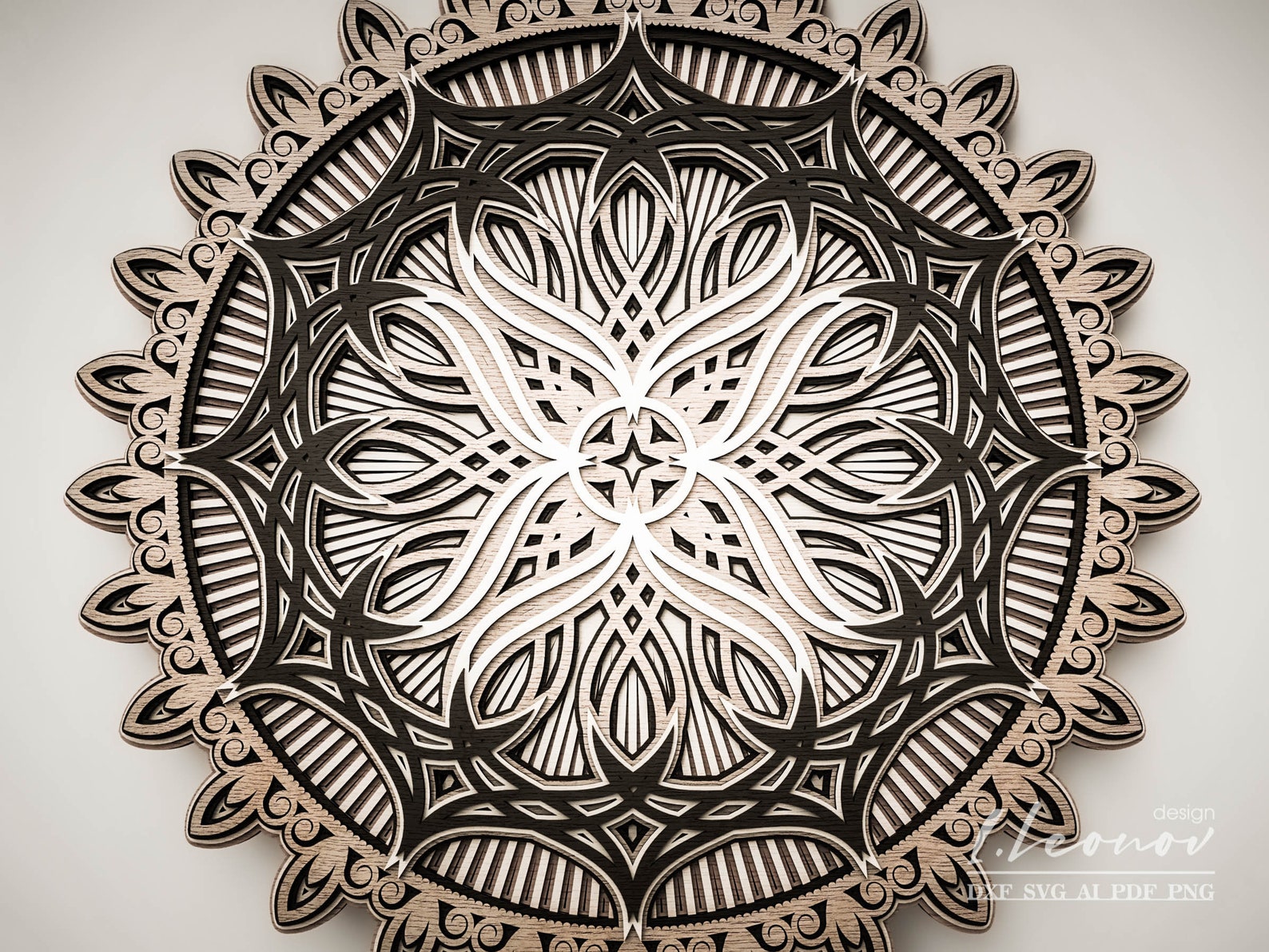 Digital File Mandala DXF File DXF File for Laser Cut - Etsy