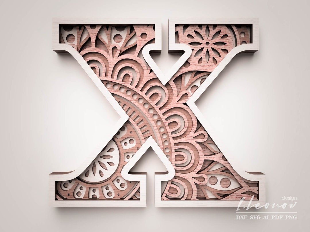 Laser Cut DXF Letter X DXF Alphabet Letter X, Laser Cut Letter ...