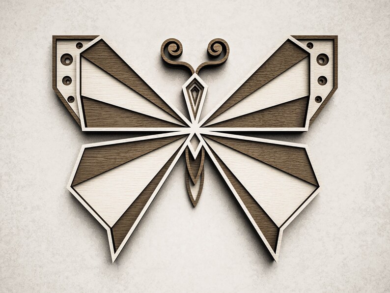 Butterfly Multilayer Project for Laser Cut. Digital Layer Wall - Etsy