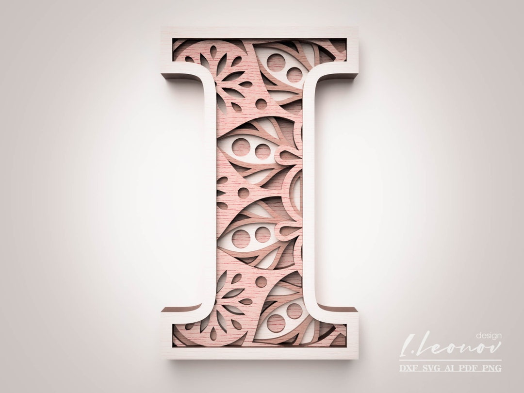 Laser Cut DXF Letter I DXF Alphabet Letter I, Laser Cut Letter ...