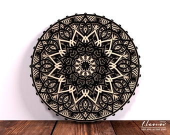Digital File, Mandala DXF File, DXF File for Laser Cut, Layered Dxf ...