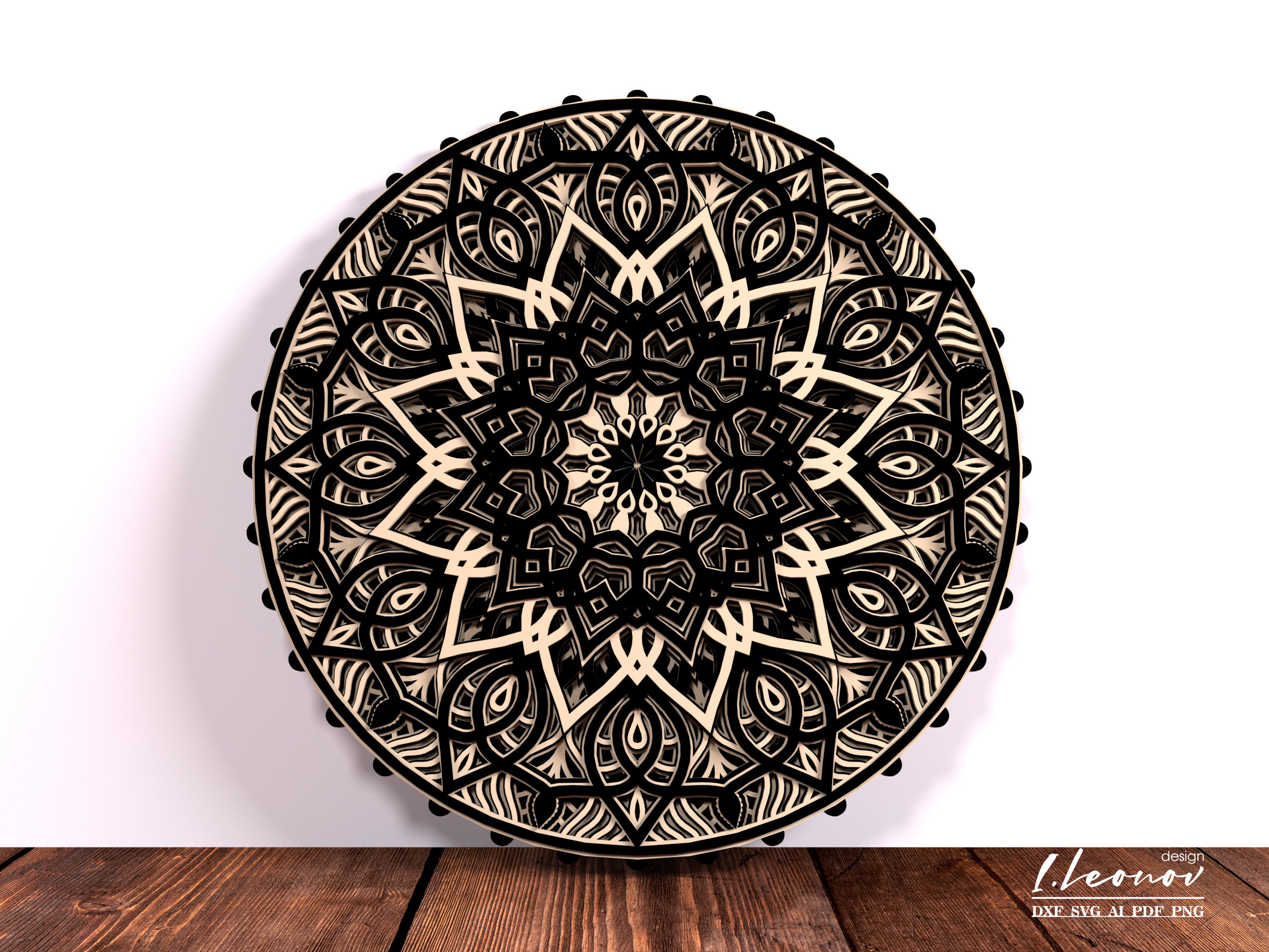 Digital File Mandala DXF File DXF File for Laser Cut - Etsy