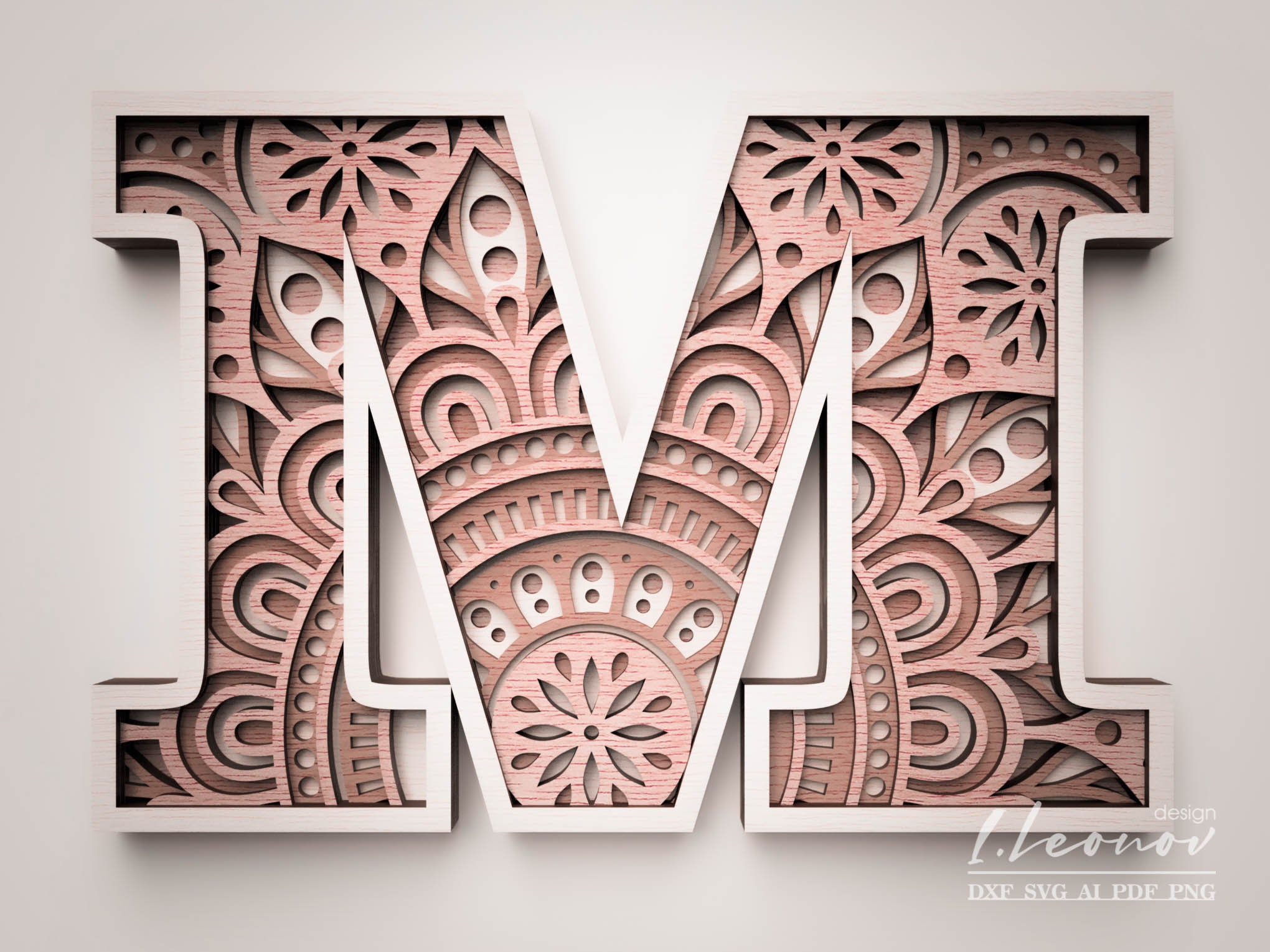 Laser Cut DXF Letter M DXF Alphabet Letter M Laser Cut | Etsy