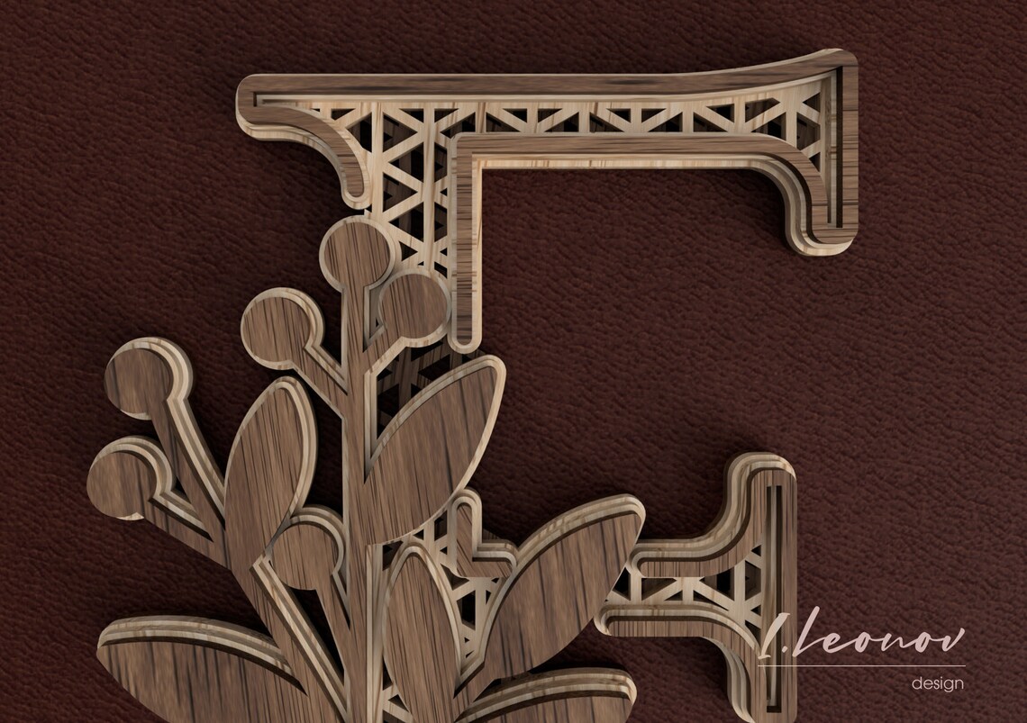 Laser Cut DXF Letter F DXF Alphabet Letter F Laser Cut - Etsy