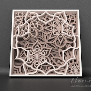 Digital File, Mandala DXF File, DXF File for Laser Cut, Layered Dxf ...