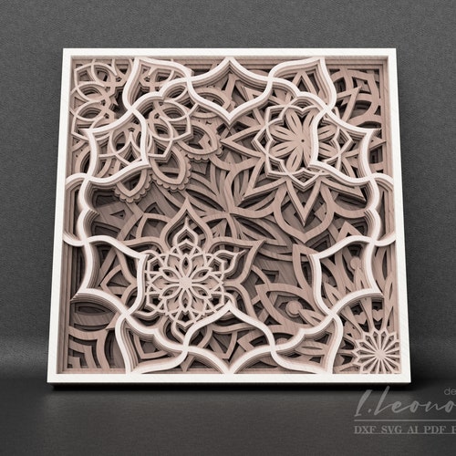 Digital File Mandala DXF File DXF File for Laser Cut - Etsy