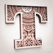 Laser Cut DXF Letter T DXF Alphabet Letter T, Laser Cut Letter ...