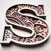 Laser Cut DXF Letter S DXF Alphabet Letter S, Laser Cut Letter ...