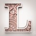Laser Cut DXF Letter L DXF Alphabet Letter L, Laser Cut Letter ...