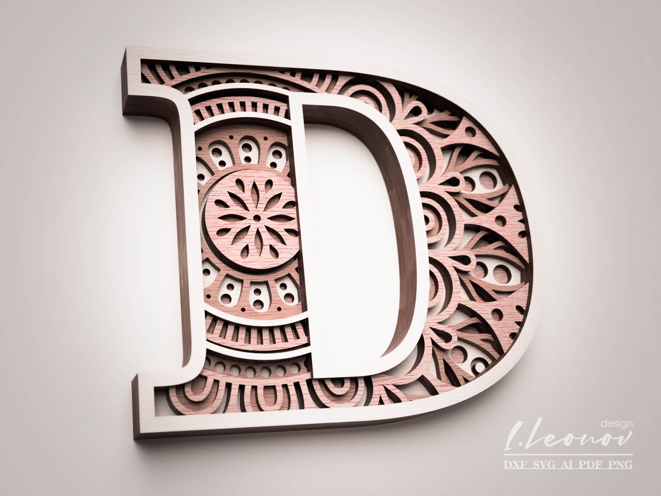 Laser Cut DXF Letter D DXF Alphabet Letter D Laser Cut - Etsy