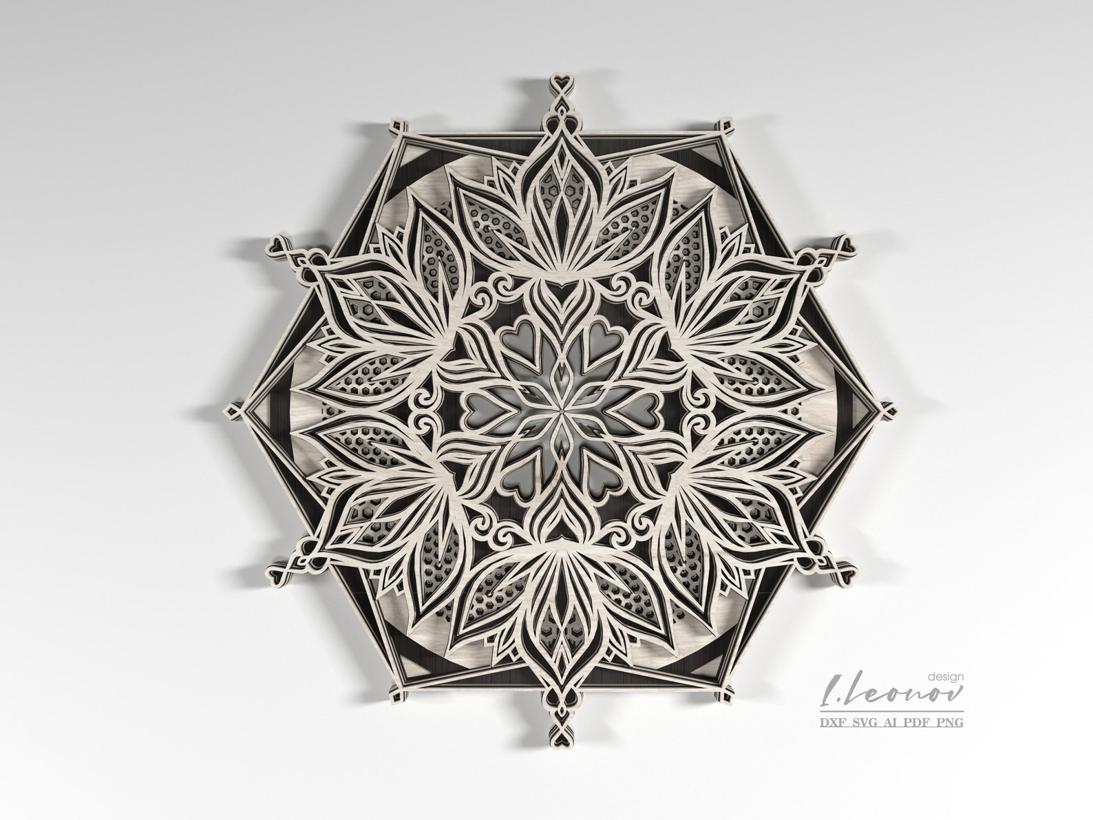 Digital File Mandala DXF File DXF File for Laser Cut - Etsy