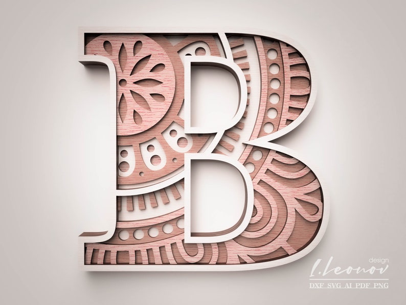 Laser Cut DXF Letter B DXF Alphabet Letter B Laser Cut - Etsy