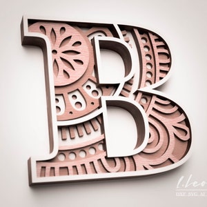 Laser Cut DXF Letter B DXF Alphabet Letter B, Laser Cut Letter ...