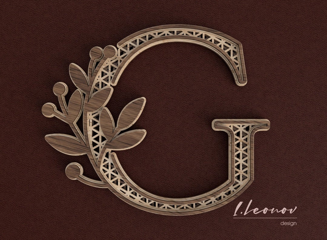 Laser Cut DXF Letter G DXF Alphabet Letter G, Laser Cut Letter ...