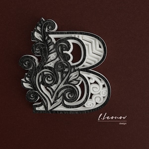 Laser Cut DXF Letter B DXF Alphabet Letter B, , Laser Cut Letter ...