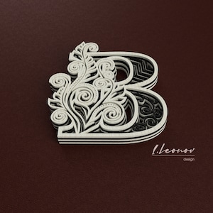 Laser Cut DXF Letter B DXF Alphabet Letter B, , Laser Cut Letter ...