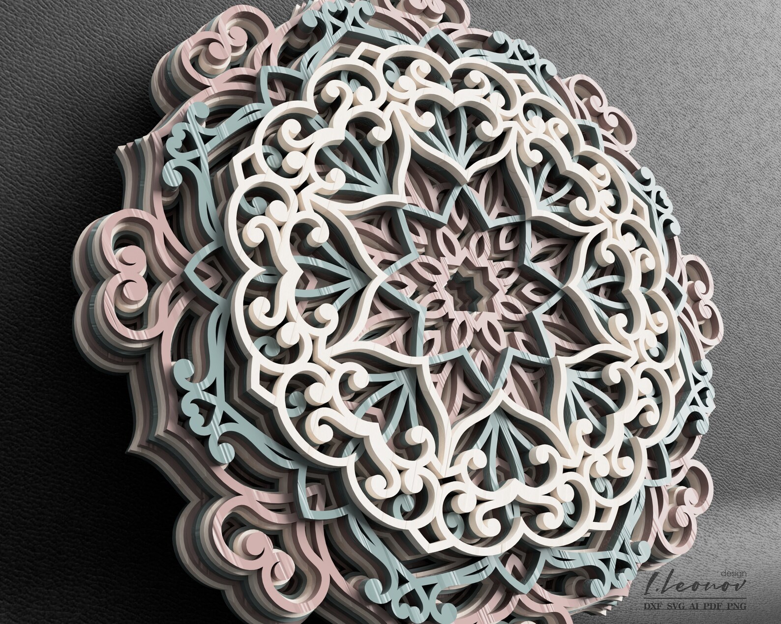 Digital File, Mandala DXF File, DXF File for Laser Cut, Layered Dxf ...