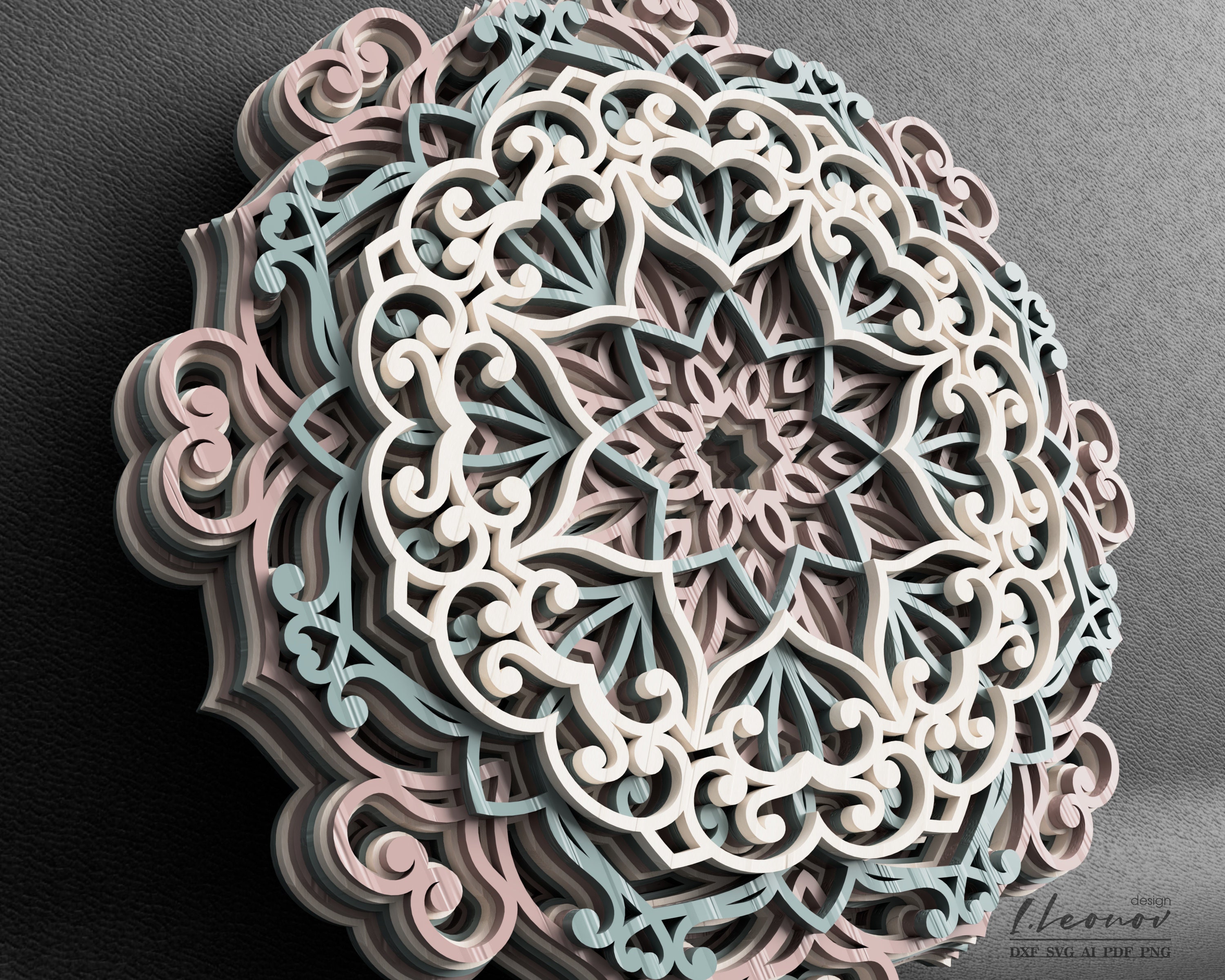 Digital File Mandala DXF File DXF File for Laser Cut | Etsy