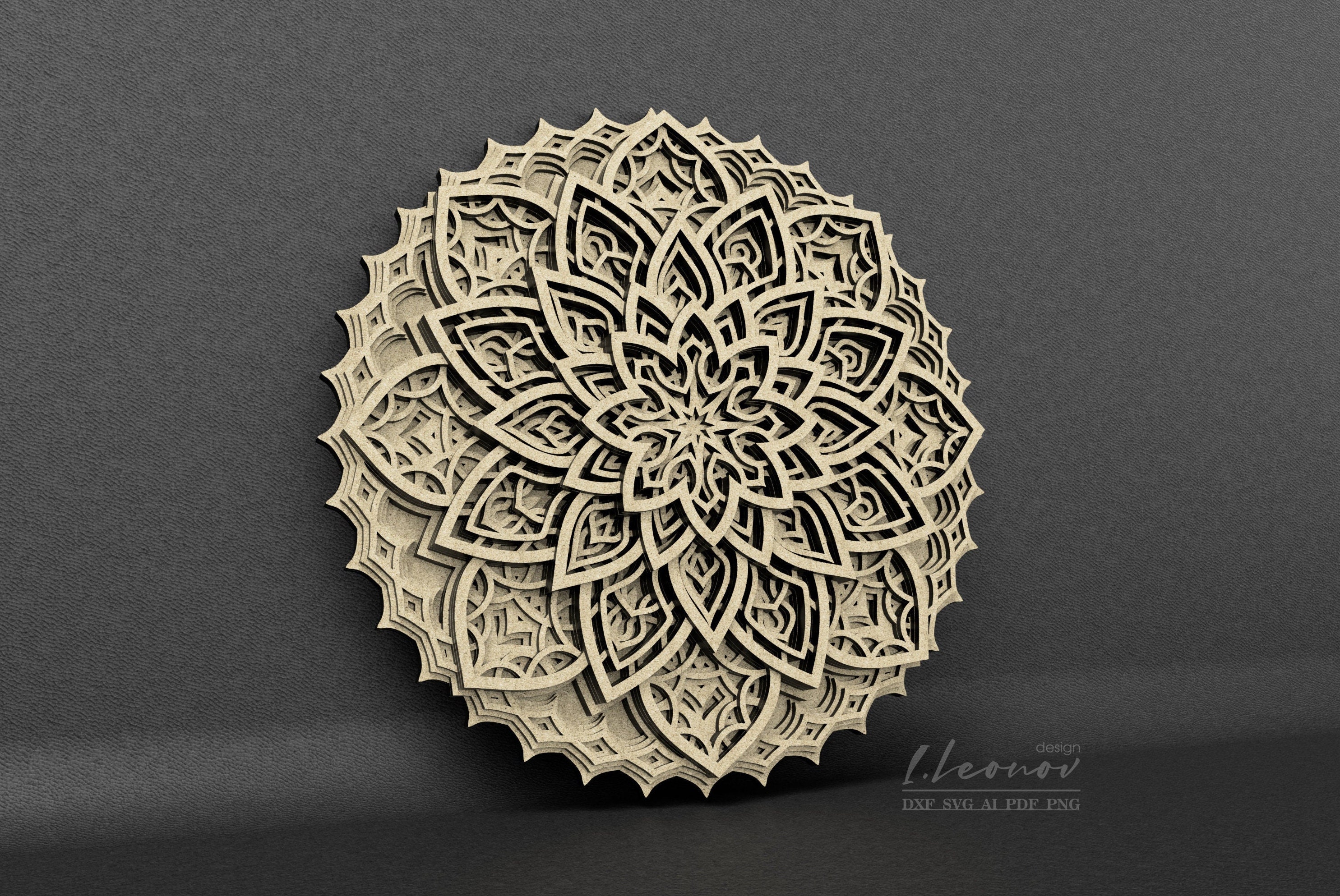 Digital File Mandala DXF File DXF File for Laser Cut - Etsy