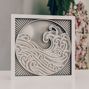 Digital File, Multilayer Sea DXF File, DXF File for Laser Cut, Layered ...