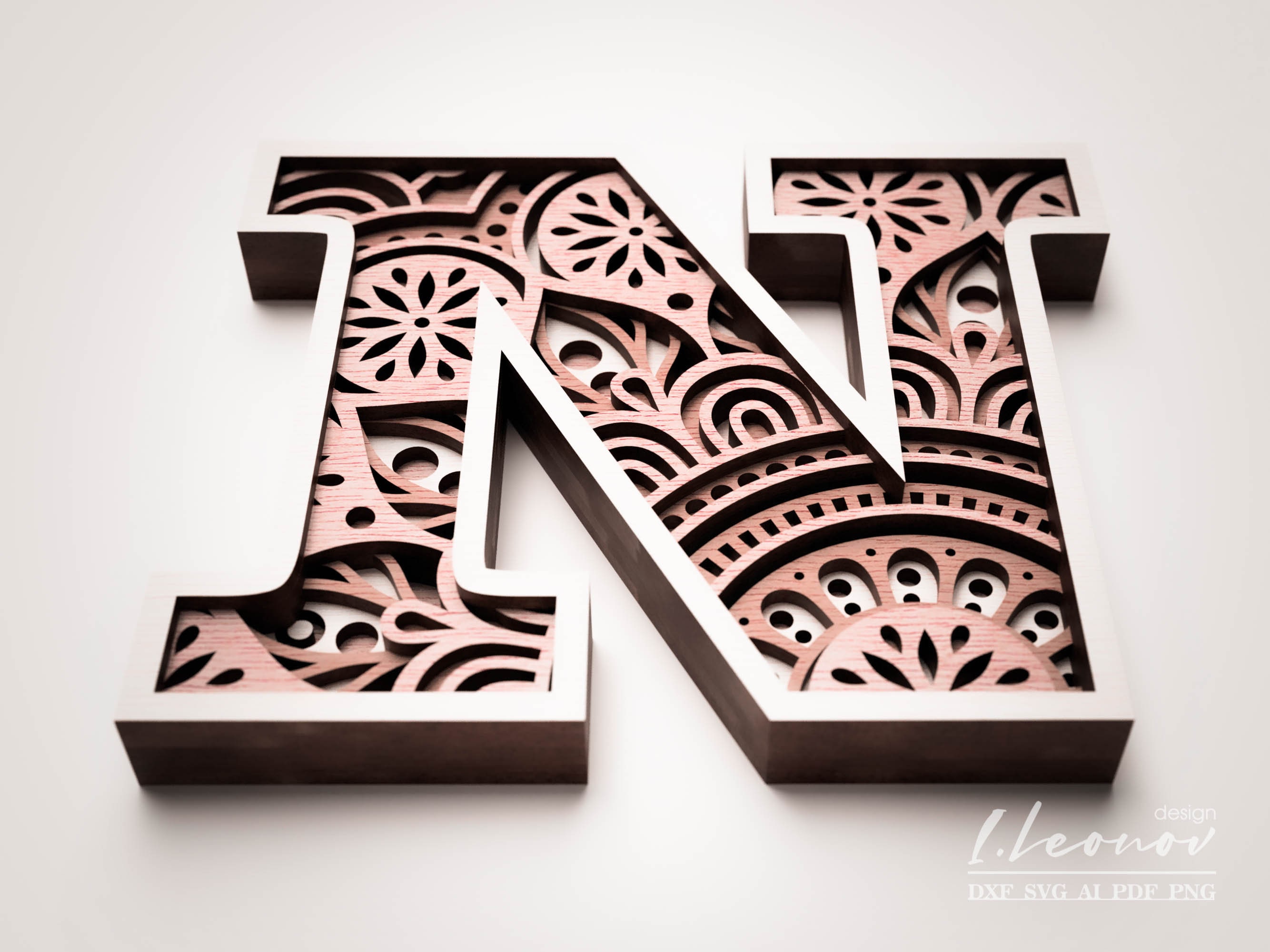 Laser Cut DXF Letter N DXF Alphabet Letter N Laser Cut - Etsy