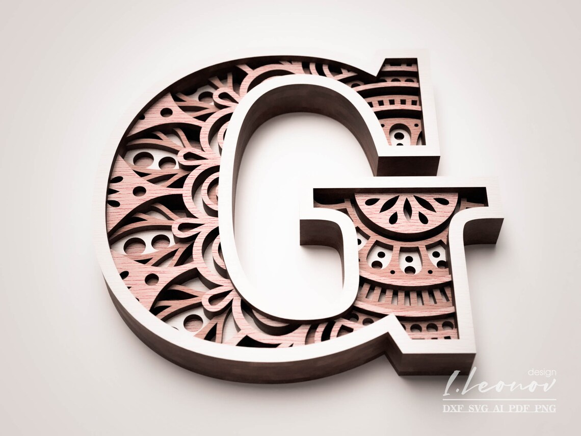 Laser Cut DXF Letter G DXF Alphabet Letter G, Laser Cut Letter ...