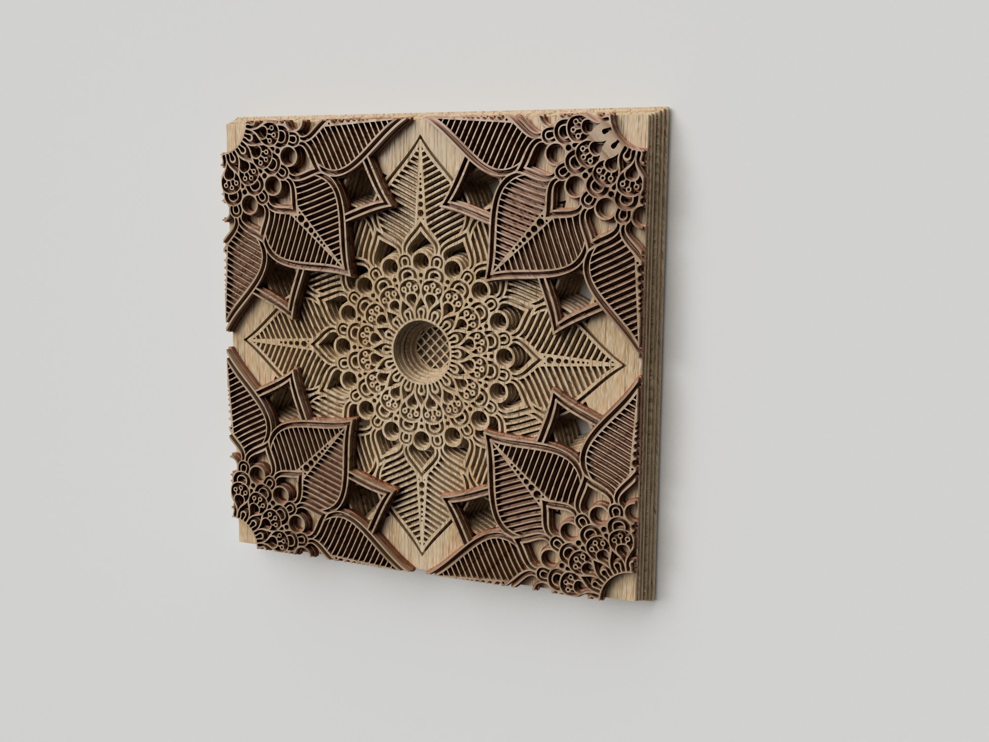 Indian Bohemian Wall Art Mandala DXF File DXF File for Laser | Etsy