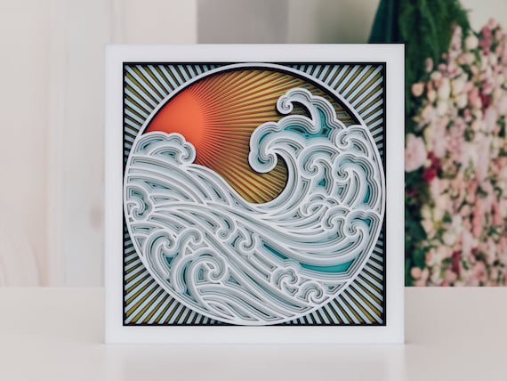 Digital File Multilayer Sea DXF File DXF File for Laser Cut - Etsy