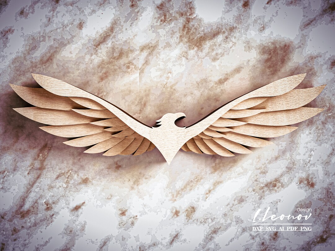 Multilayer Phoenix, Laser Cut File, SVG Ai EPS Dxf Laser Cut Wall Art ...