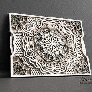 Digital File, Mandala DXF File, DXF File for Laser Cut, Layered Dxf ...