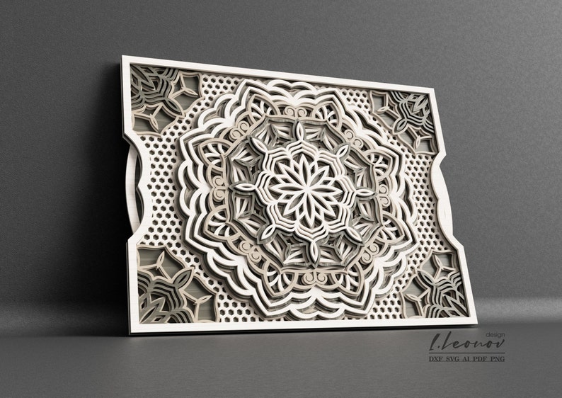 Digital file Mandala DXF file DXF File for Laser cut | Etsy