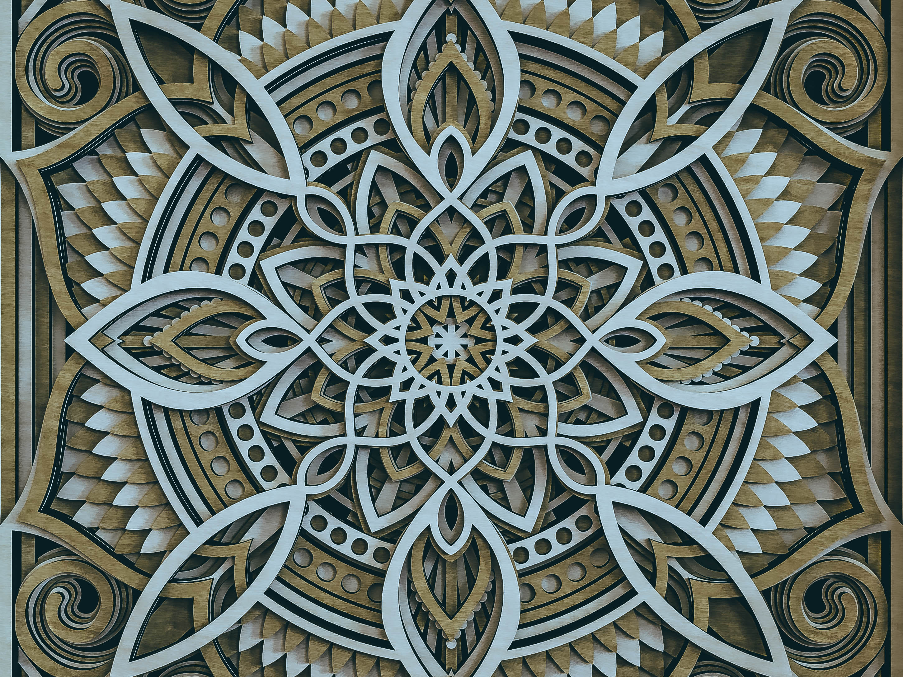 Dxf File for Laser Cut, Scancut SVG Multilayer Laser Cut Mandala Dxf ...