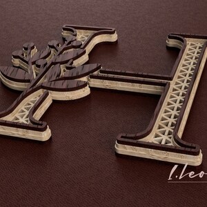 Laser Cut DXF Letter H DXF Alphabet Letter H, Laser Cut Letter ...