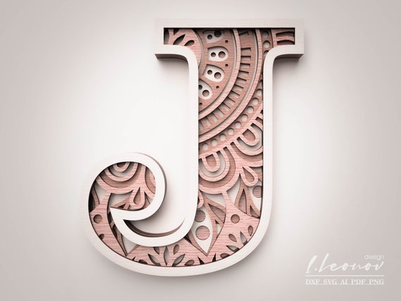 Laser Cut DXF Letter J DXF Alphabet Letter J Laser Cut | Etsy Canada