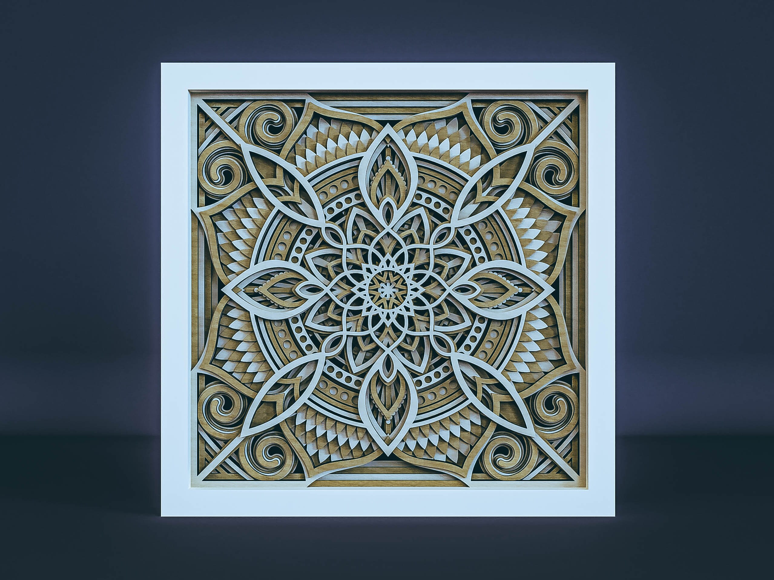 Dxf File for Laser Cut, Scancut SVG Multilayer Laser Cut Mandala Dxf ...