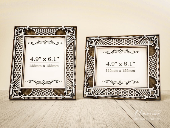 Digital Laser Cut File Laser Cut Photo Frame Vector File - Etsy