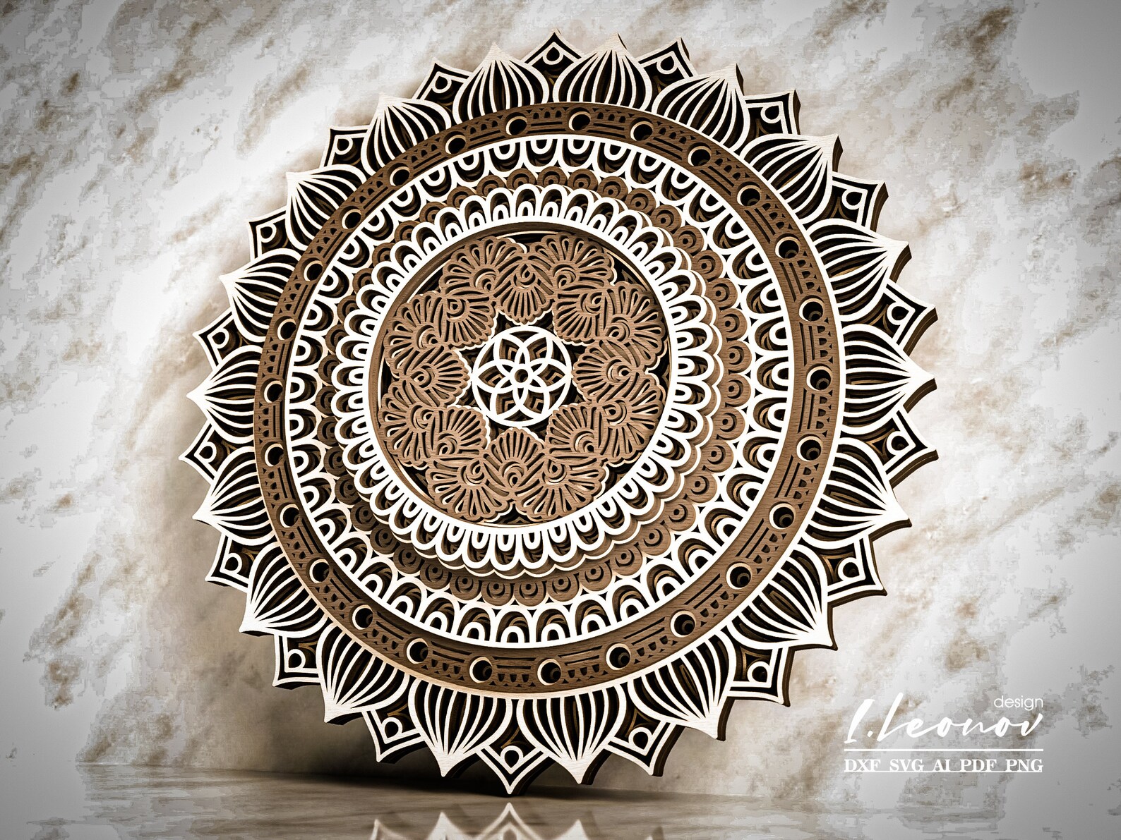 Digital File Mandala DXF File DXF File for Laser Cut - Etsy