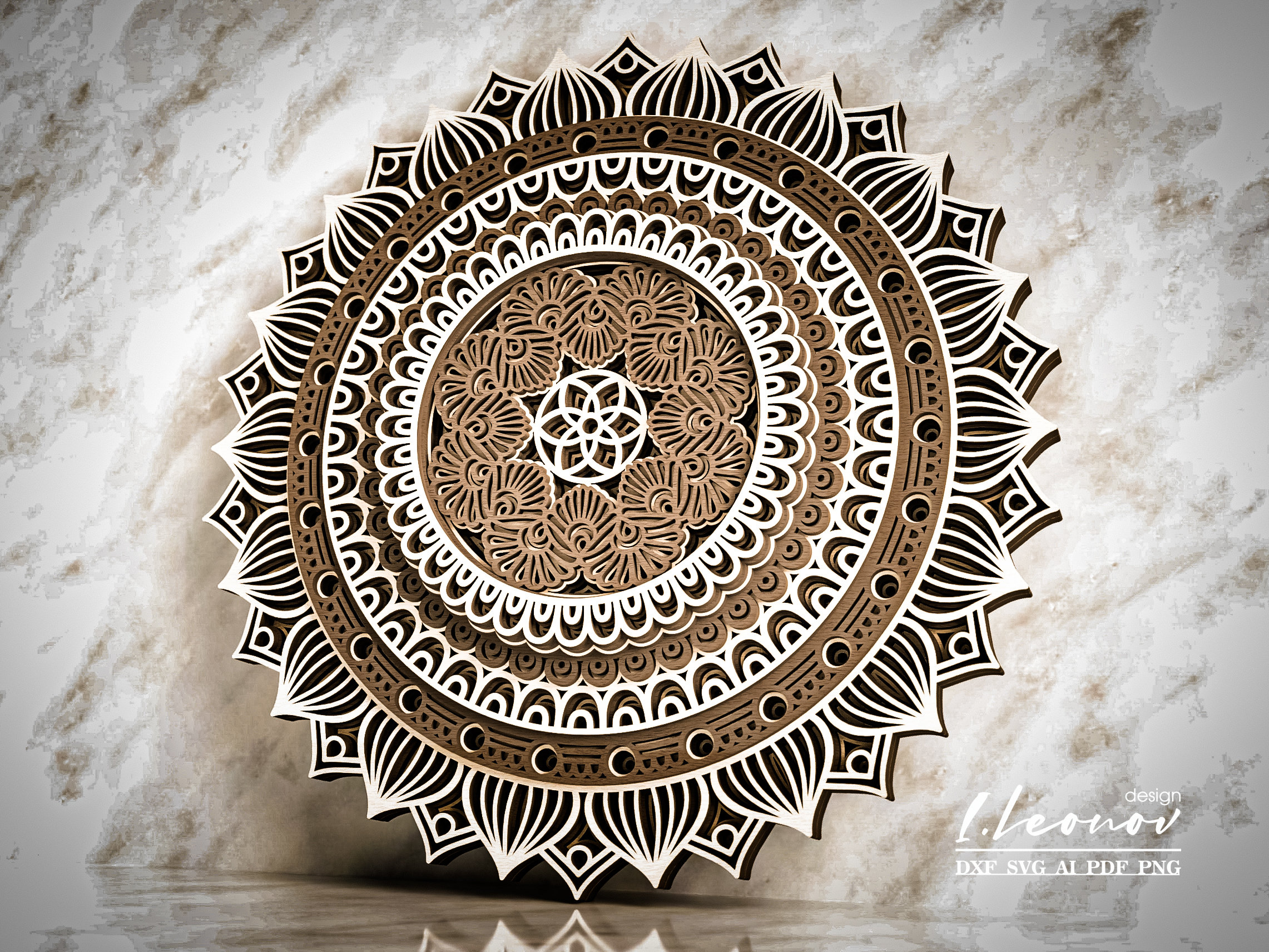 Digital File Mandala DXF File DXF File for Laser Cut - Etsy