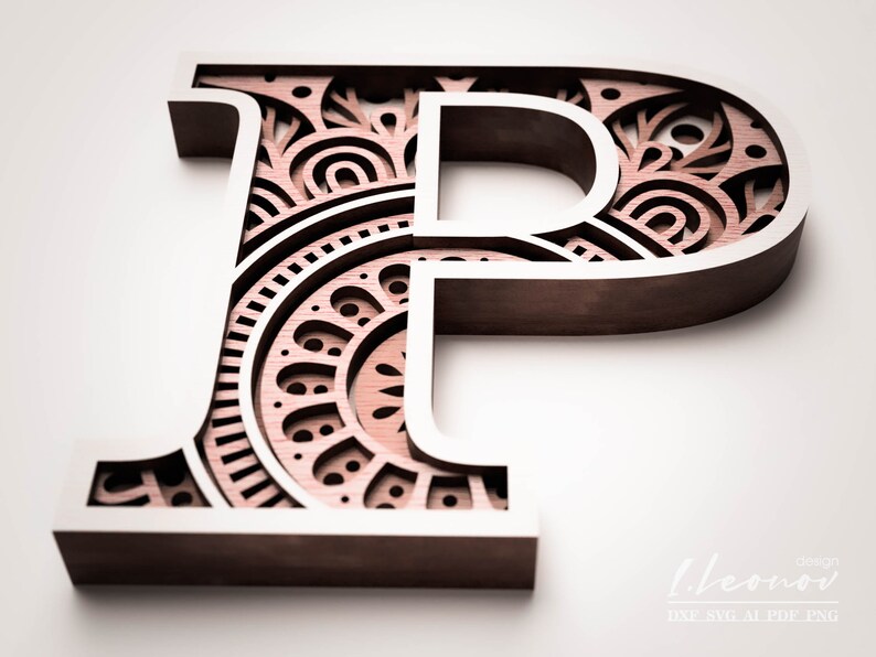 Laser Cut DXF Letter P DXF Alphabet Letter P Laser Cut - Etsy