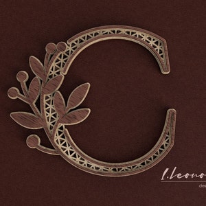 Laser Cut DXF Letter C DXF Alphabet Letter C, Laser Cut Letter ...