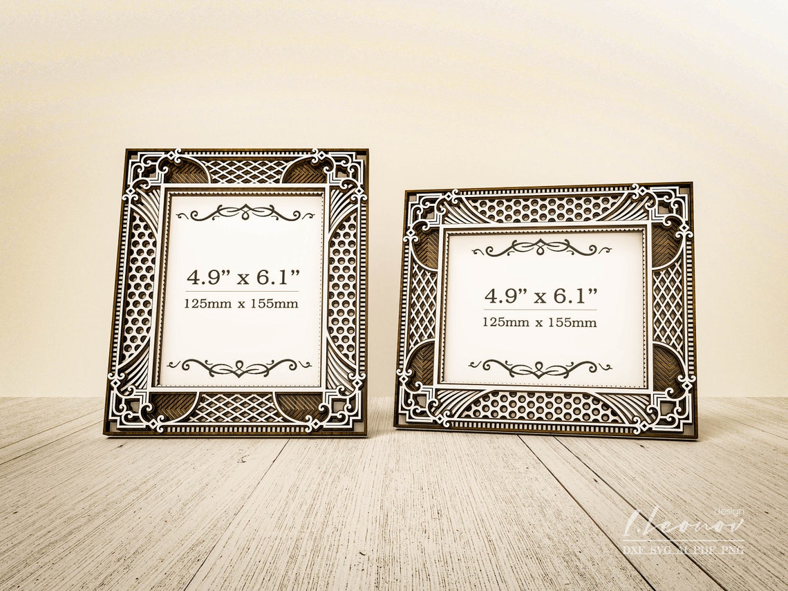 Digital Laser Cut File Laser Cut Photo Frame Vector File - Etsy