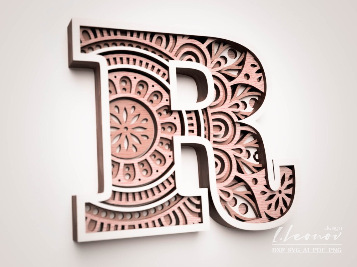 Laser Cut DXF Letter R DXF Alphabet Letter R Laser Cut - Etsy