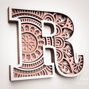 Laser Cut DXF Letter R DXF Alphabet Letter R, Laser Cut Letter ...
