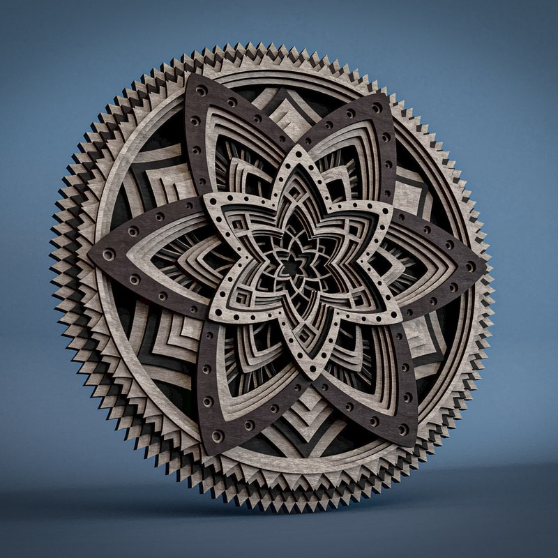 Layered Mandala File - Etsy