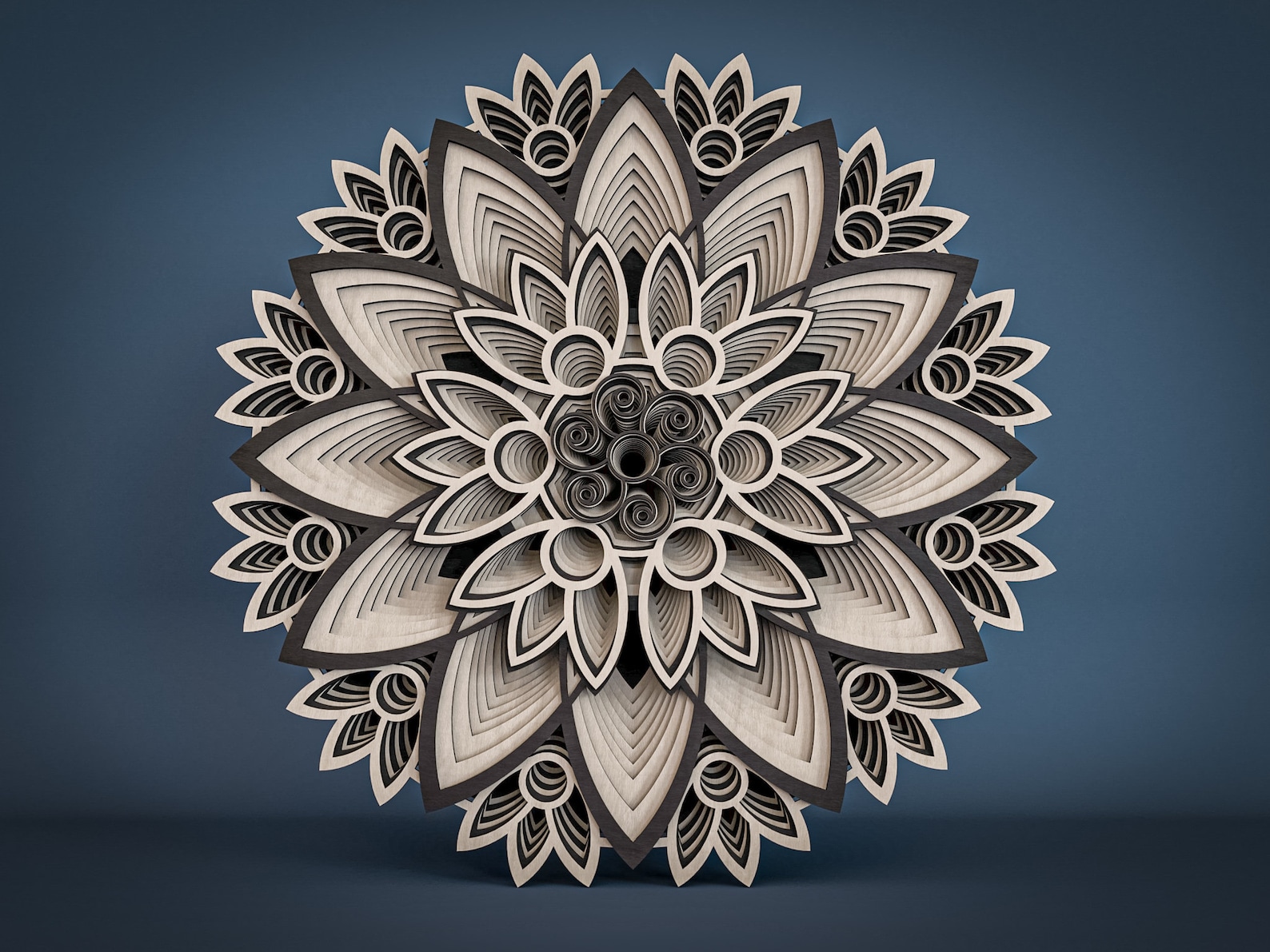 Multilayer Laser Cut Mandala Dxf File, Dxf File for Laser Cut, Laser ...