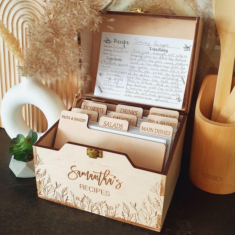 Recipe Box Dividers - Etsy