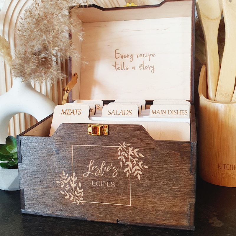 Wooden Box 5x7 Cards - Etsy UK