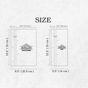 Personalized Menu Folder With Leather Strap Table Menu Holder Custom ...