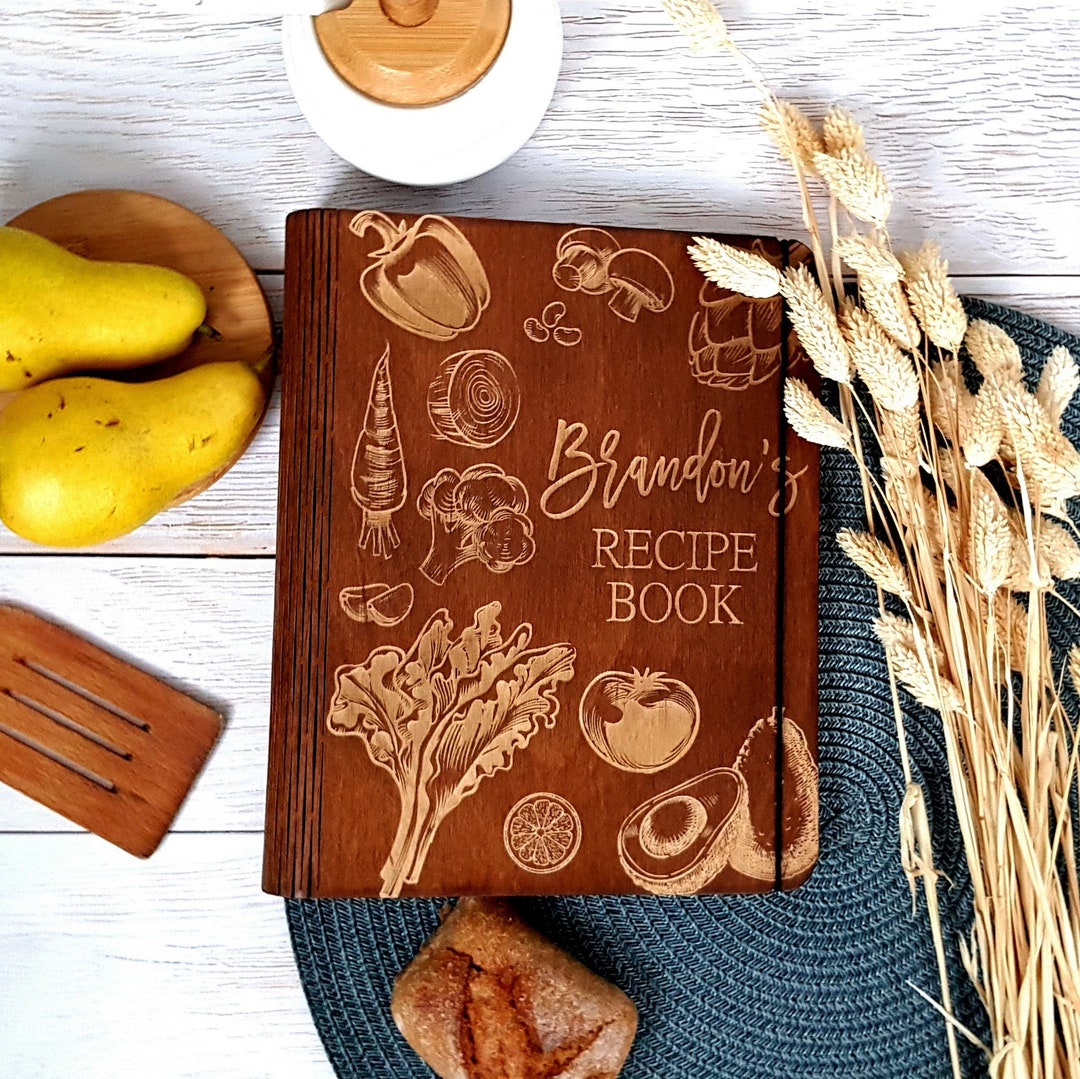 Personalized Recipe Book Family Cookbook Journal Christmas Gift for Mom ...