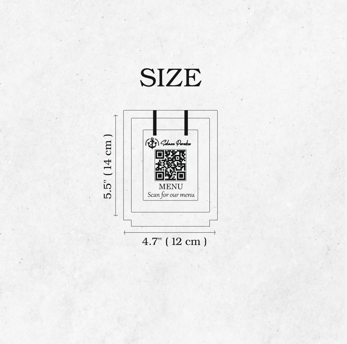 Unique Table QR Code Sign Restaurant QR Code Menu Stand Small Bussiness ...